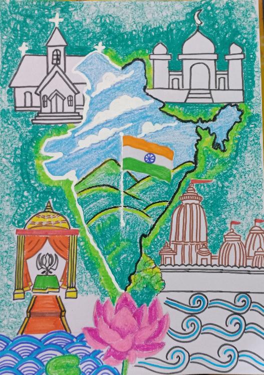 Incredible India Drawings For Kids